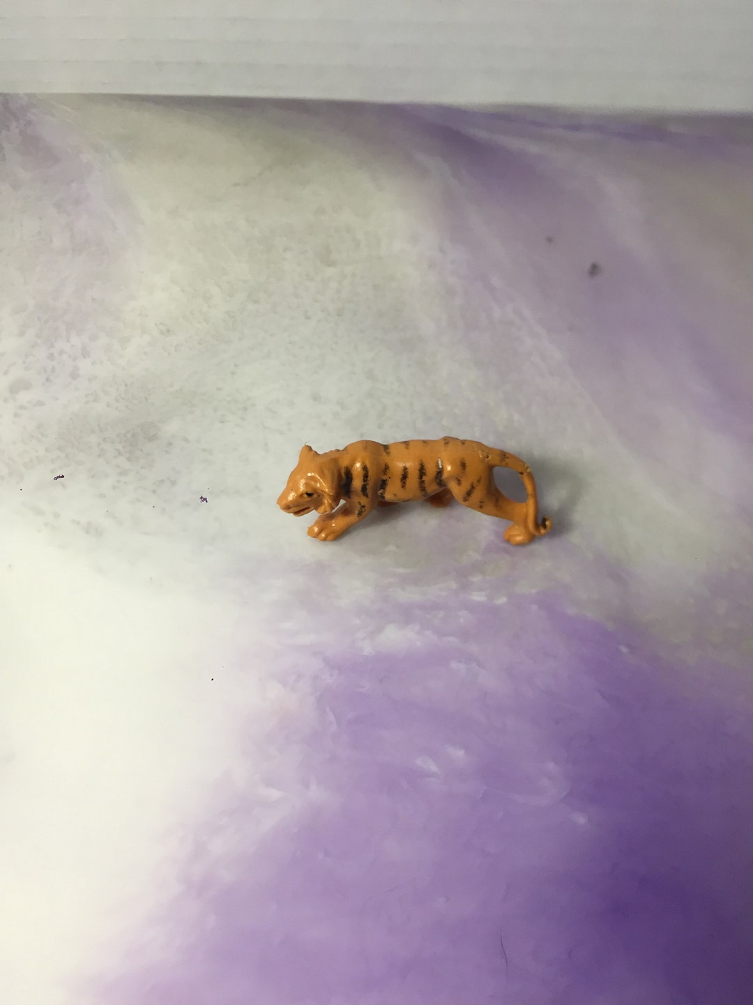 Vintage Miniature Animal Tiger Figure Super Tiny Small PVC Mini Figure ...
