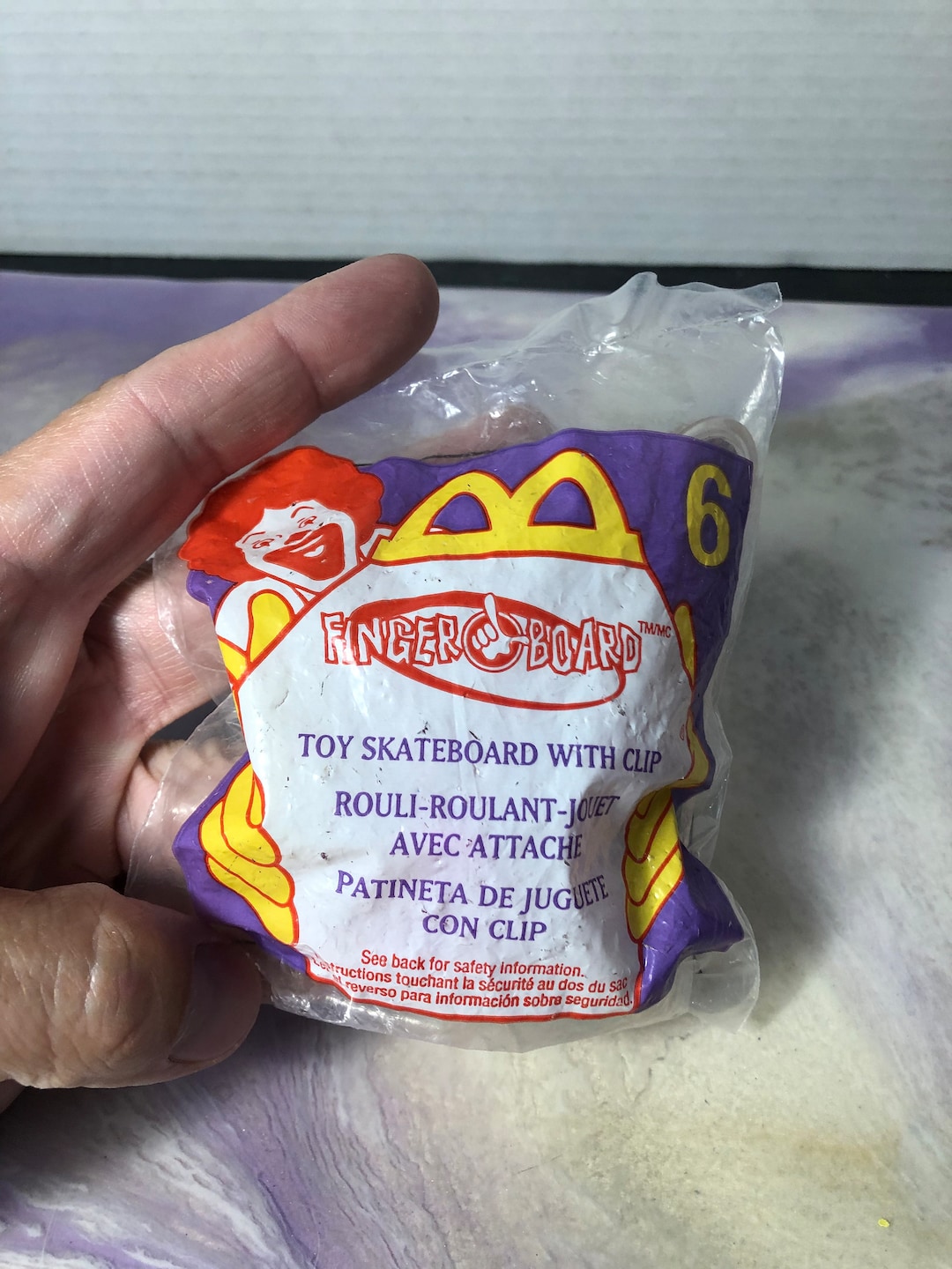 Vintage Mcdonalds Fingerboards Toy PVC Figure Cake Topper - Brand New ...