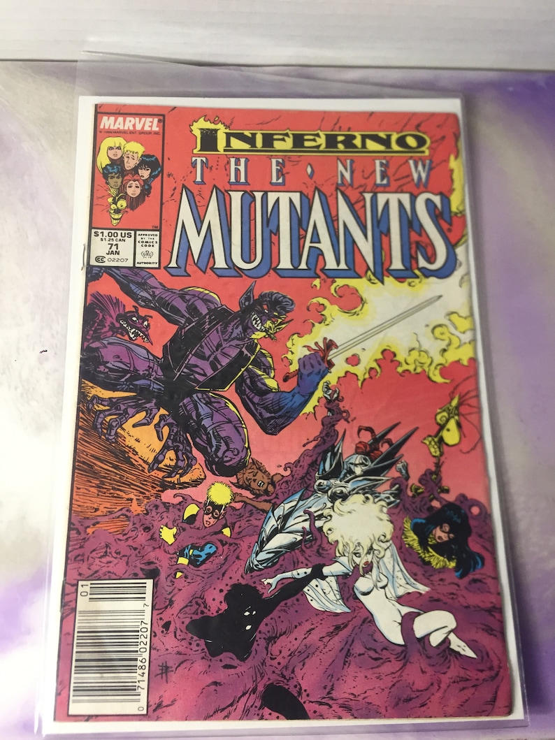 Vintage Marvel Comic New Mutants #71 - INFERNO - (1990) Rare Vintage ...