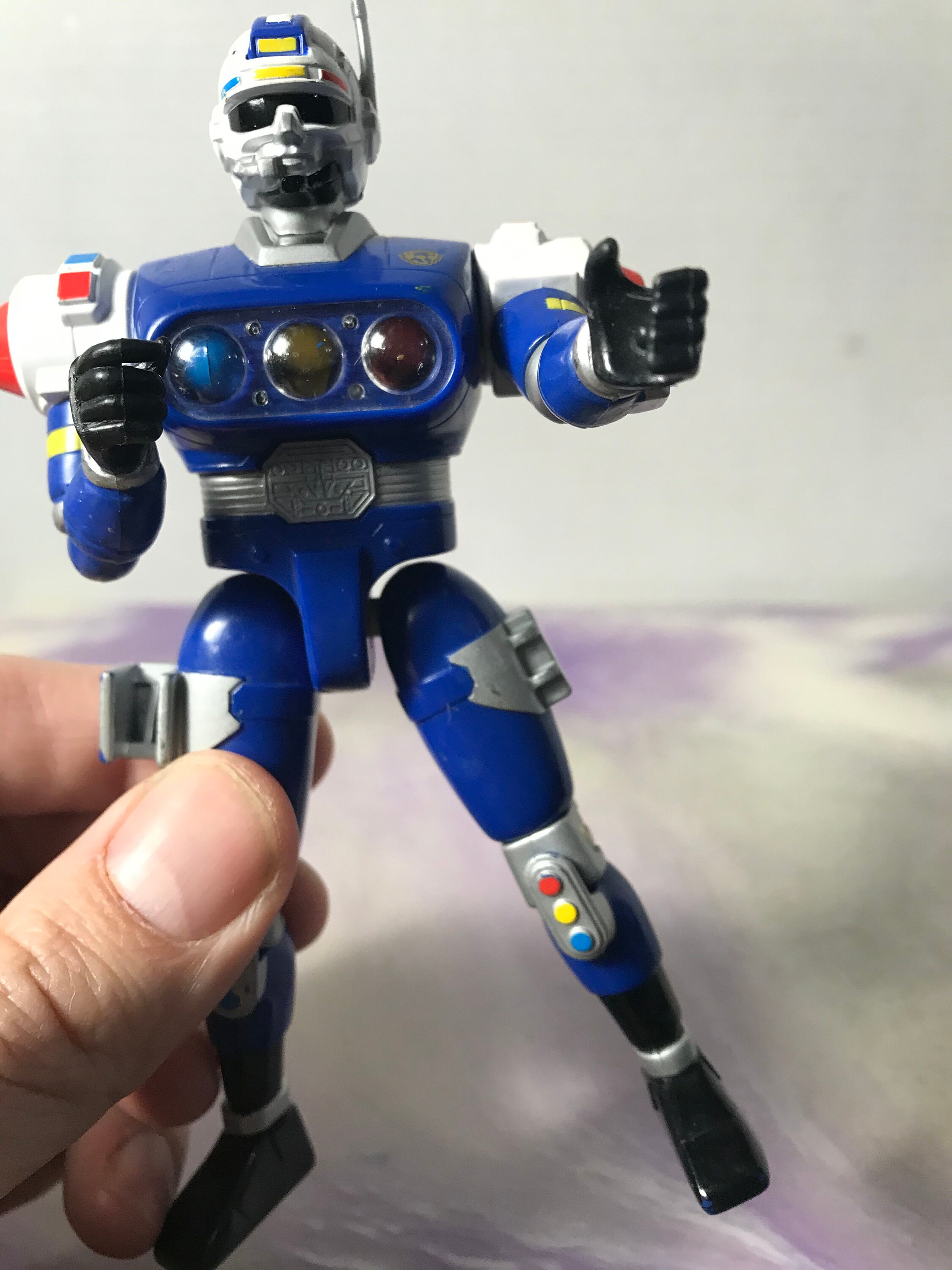 Vintage Bandai 1997 Power Rangers Turbo Blue Senturion Figure | Etsy