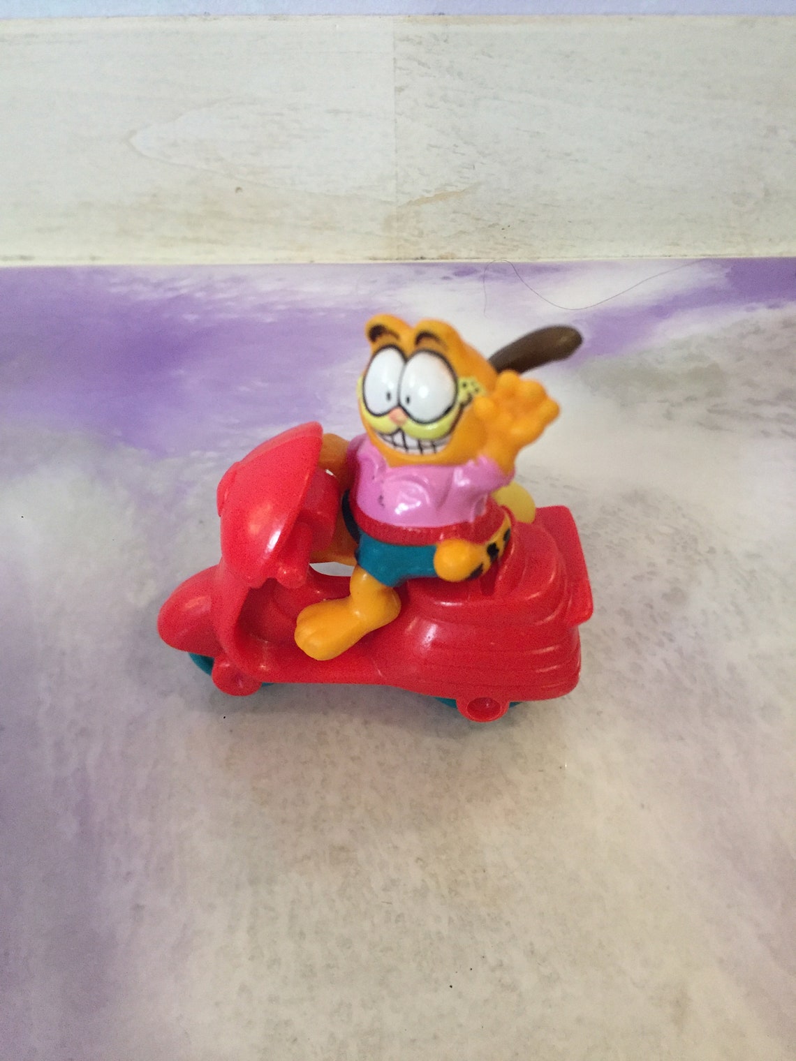 Vintage 1980's Garfield and Odie Scooter PVC Figure! Nostalgia MCDONALD ...