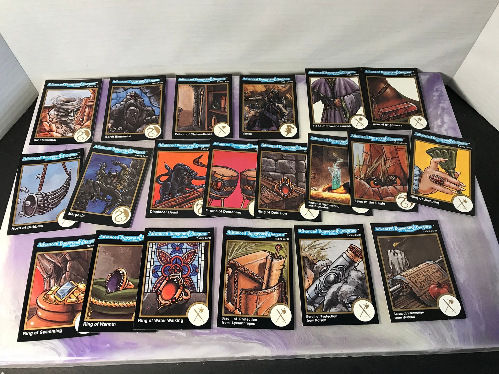 Vintage 1990s Advanced Dungeon and Dragons Card Game 20 Card | Etsy