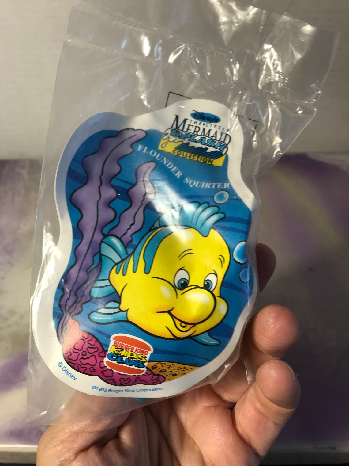 Vintage Disney the Little Mermaid Burger King FLOUNDER - Etsy UK