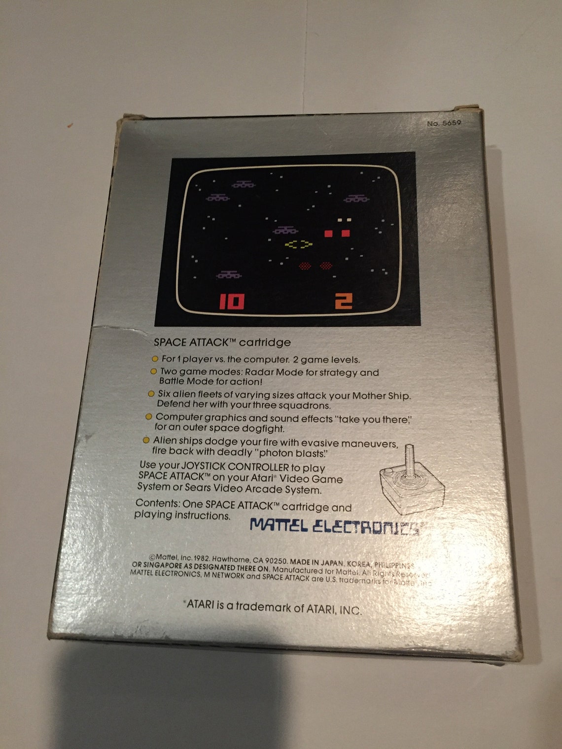 Vintage 1980s Atari Video Game System SPACE ATTACK Complete | Etsy