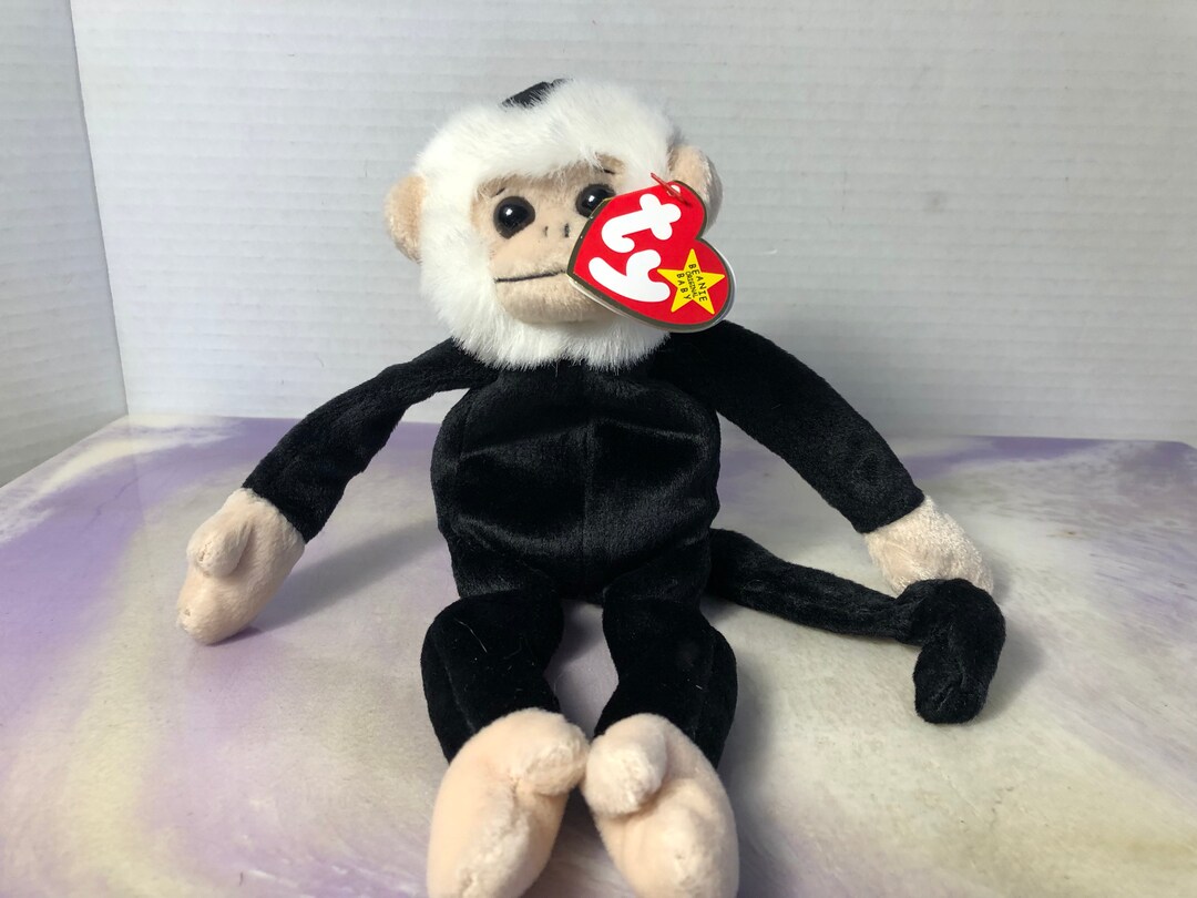 Vintage Ty Teenie Beanie Babies Vintage Monkey Plush - MOOCH Beanie ...