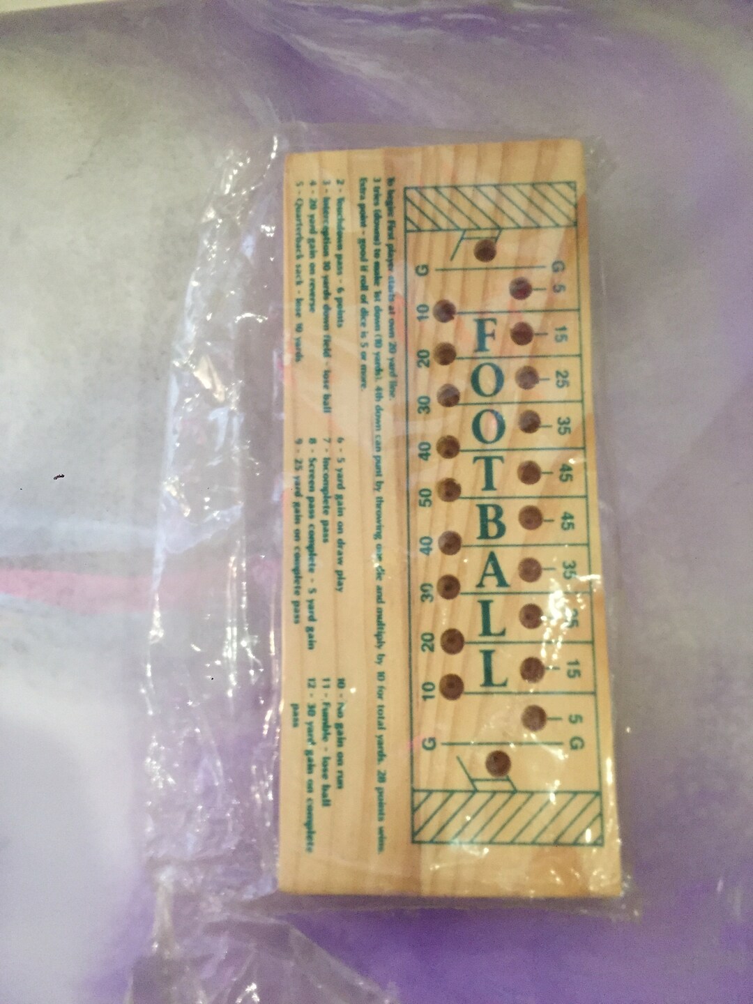 Vintage Made in China FOOTBALL Peg Board Game New in - Etsy