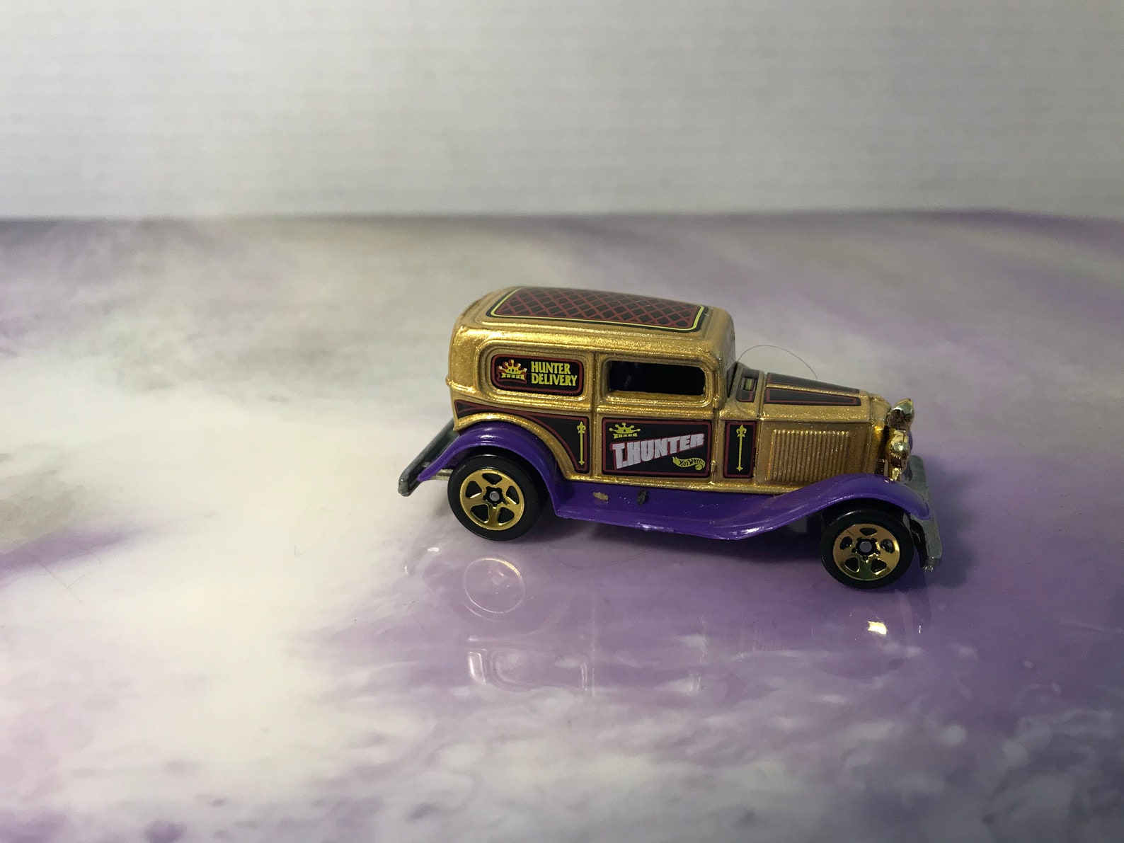 Vintage Hot Wheels Gold Hot Rod Car T. Hunter 1980's | Etsy