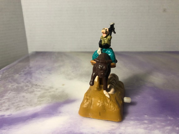 Vintage Disney Goofy Movie GOOFY Wind up Mechanical Bull Toy | Etsy
