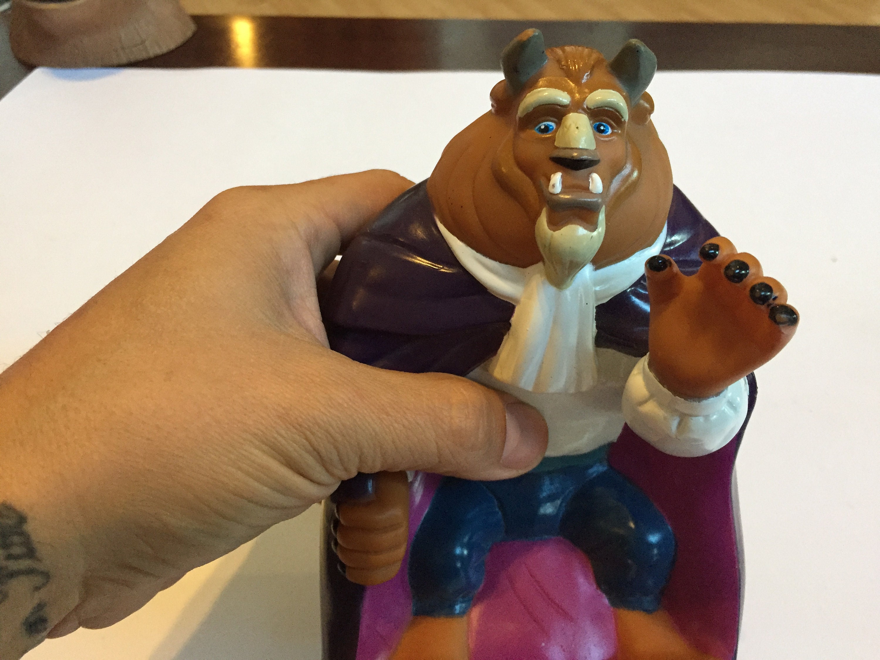 Vintage Walt Disney's Beauty and the Beast Hand Puppet Figure Disney ...