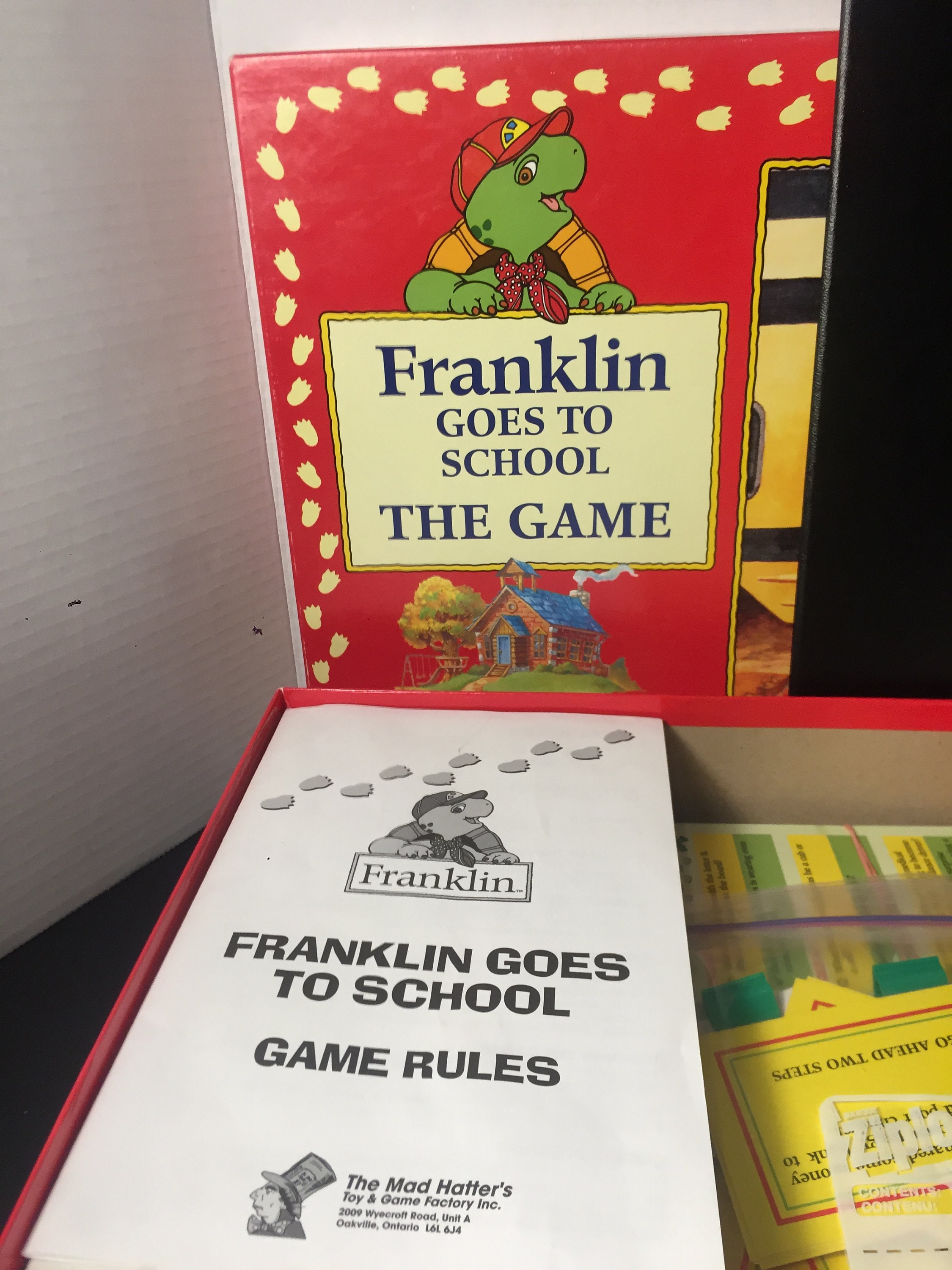 Vintage 1990's Franklin Goes to School Board Game Complete | Etsy
