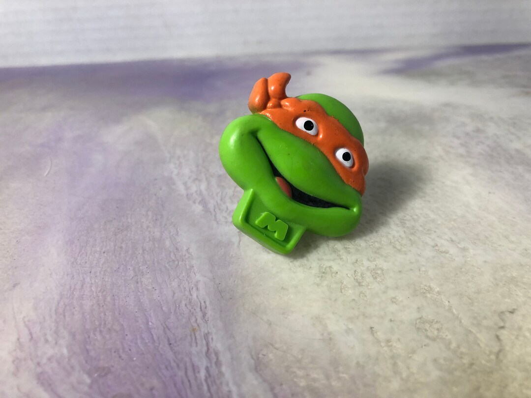 Vintage Teenage Mutant Ninja Turtles Michelangelo Ring 1990s Cartoon ...