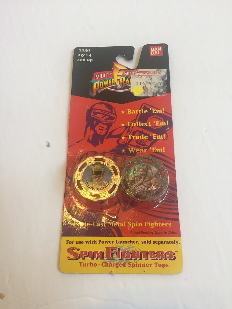 Vintage Brand New 1994 Power Rangers Figures Spin Fighters - Etsy