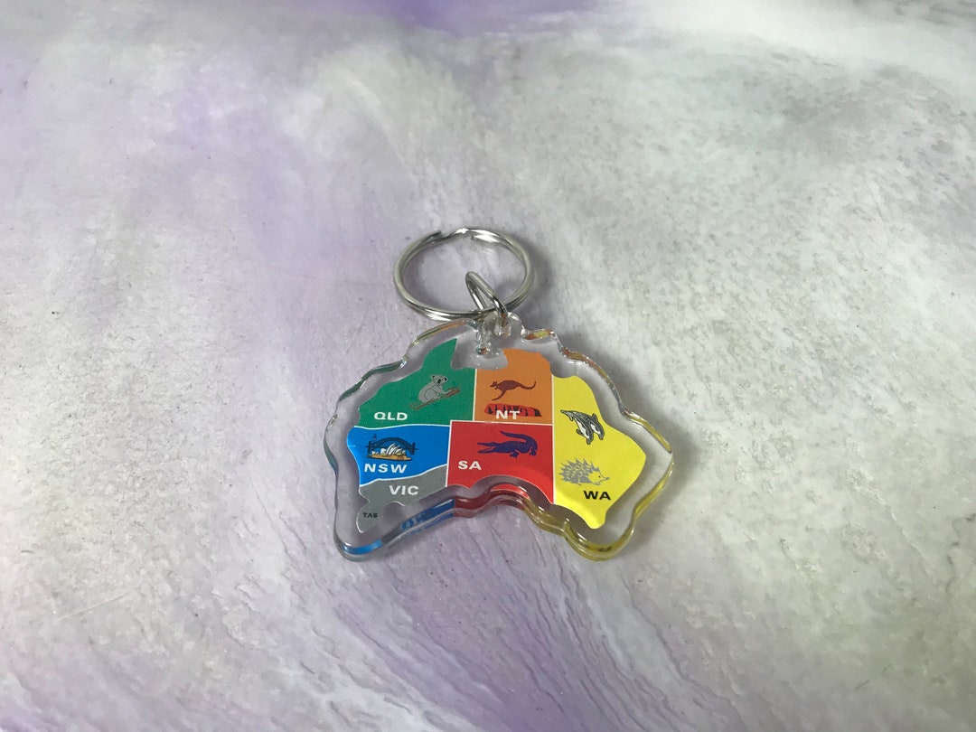 Vintage 1990's AUSTRALIA Keychain - Super Cool 90's Nostalgia ...