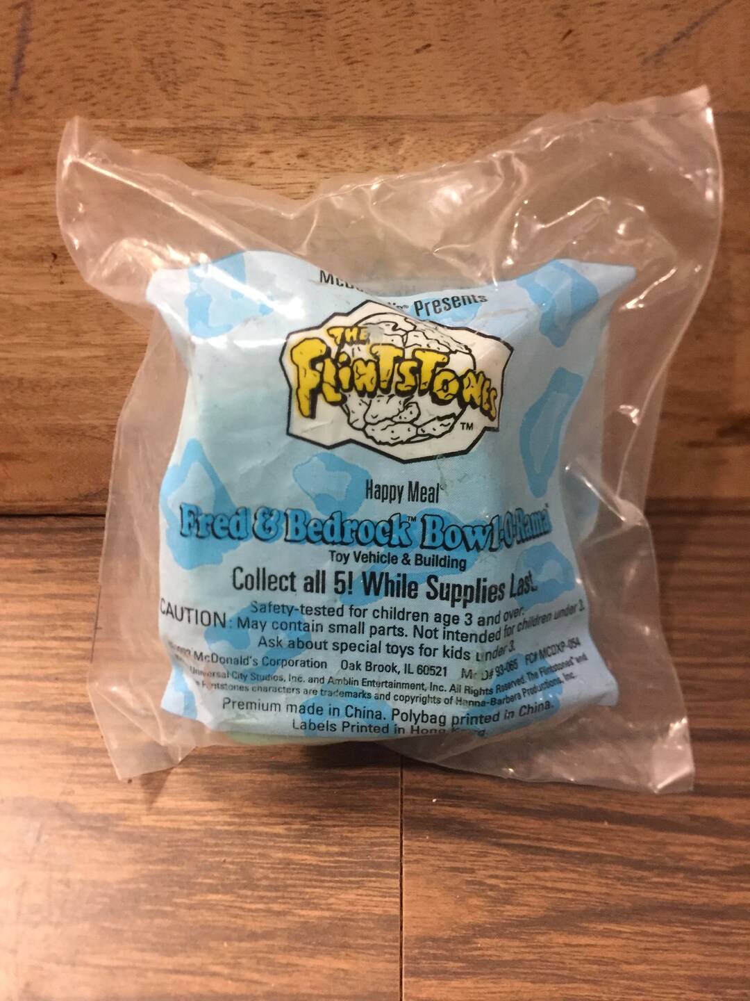 Vintage Flintstones Movie Toy Playset Fred and Bedrock Bowl-o-rama the ...