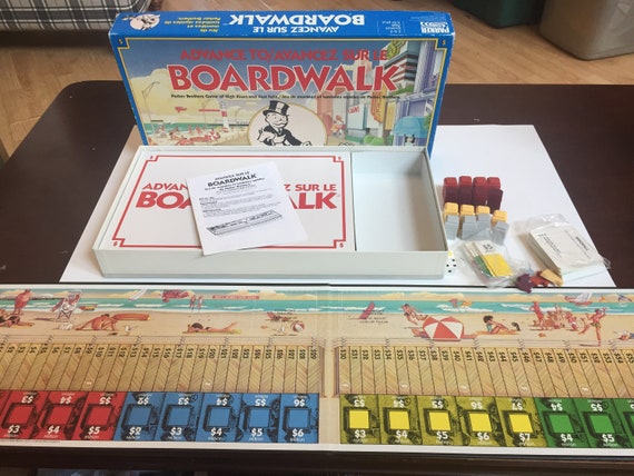 Vintage Monopoly Advance To Boardwalk Board Game Parker | Etsy
