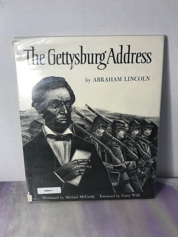 Vintage the Gettysburg Address Abraham Lincoln Illustrated - Etsy