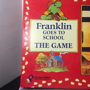 Vintage 1990's Franklin Goes to School Board Game Complete Franklin the ...