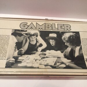 Vintage Gambler Board Game From by Parker Bros Rare Vintage Game ...