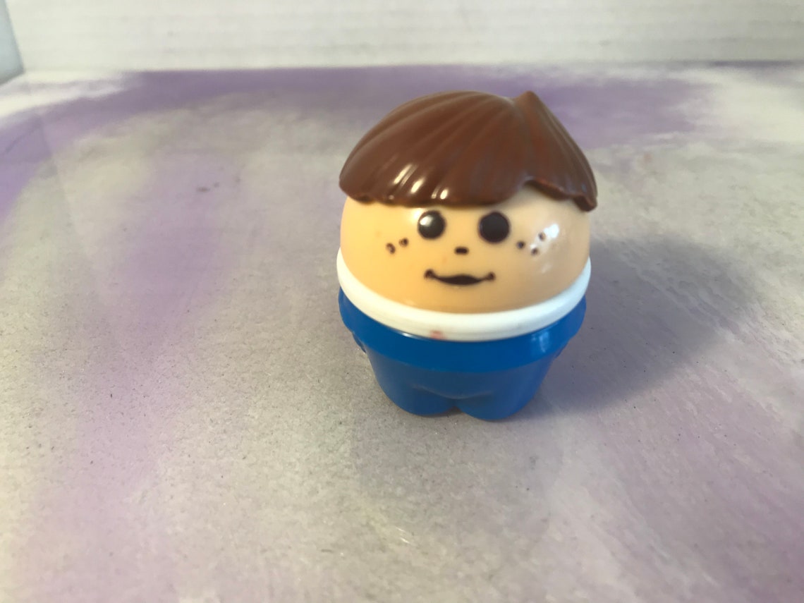 Vintage 1990s Little Tikes Chubby Figure Boy Brown Hair and - Etsy