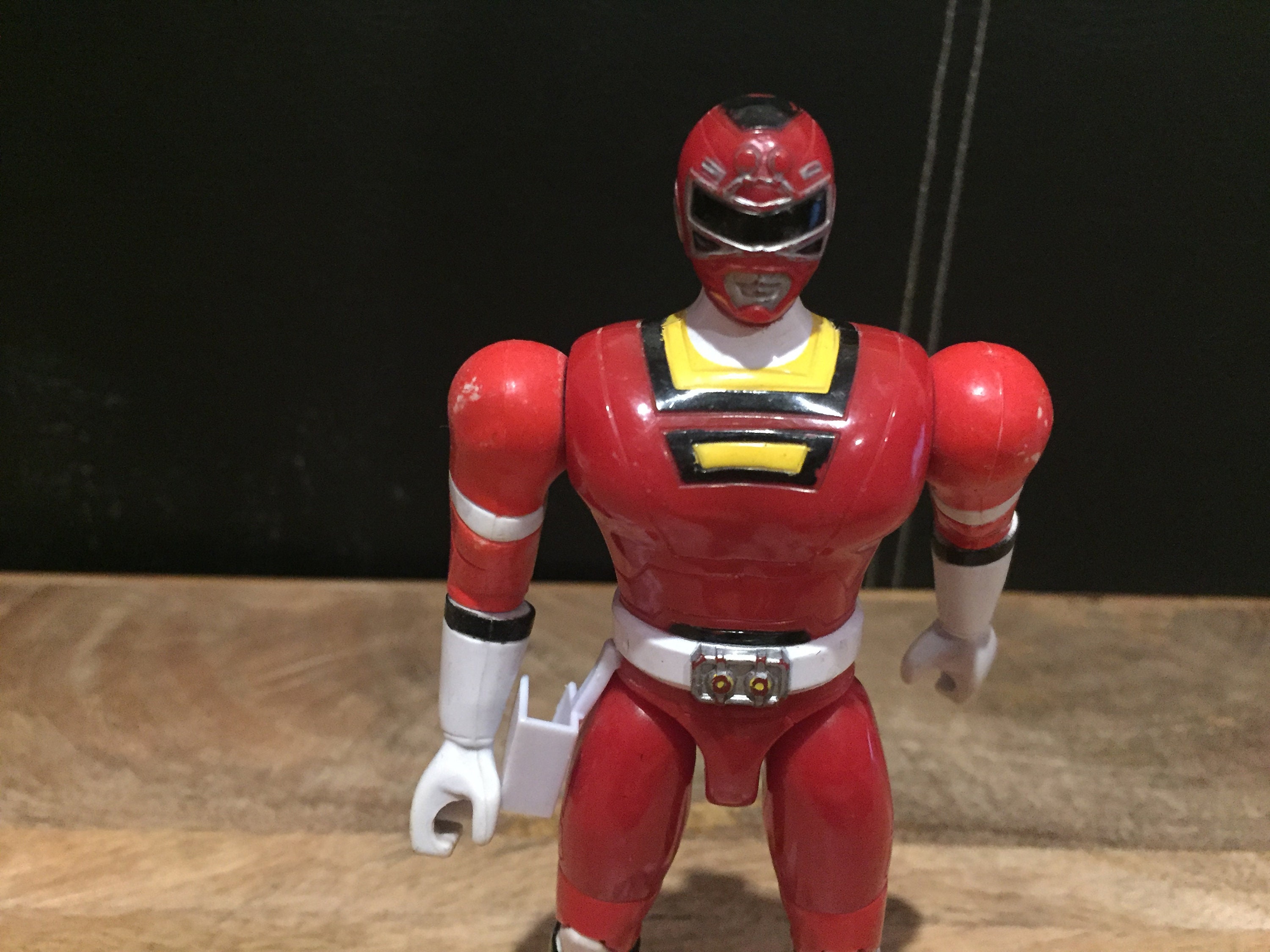 Vintage 1997 Bandai Power Rangers in Space Series RED Ranger 4 1/2 Inch ...