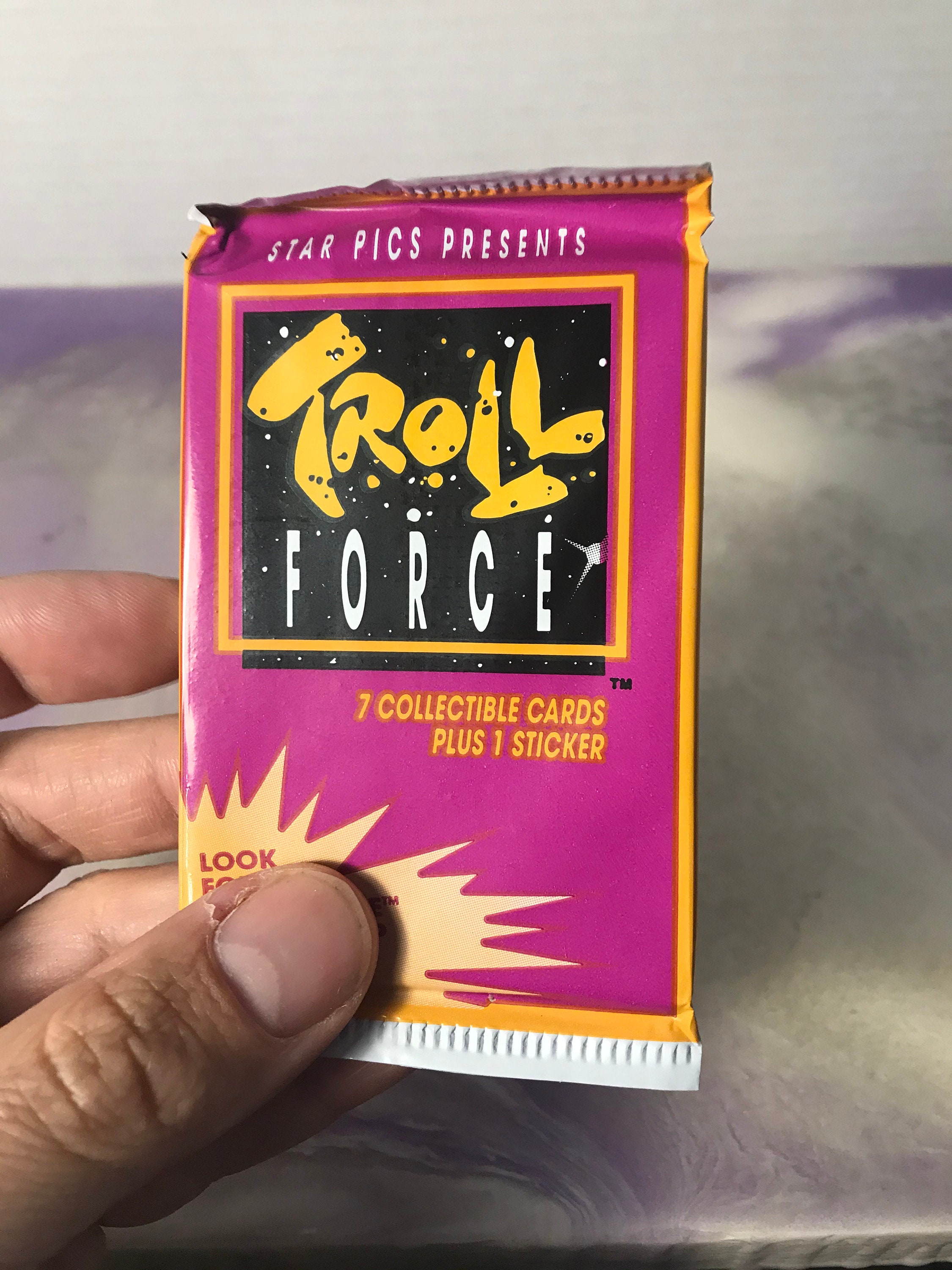 Vintage 1990's Troll Force Cartoon TV Show 1992 Trading Card Pack ...