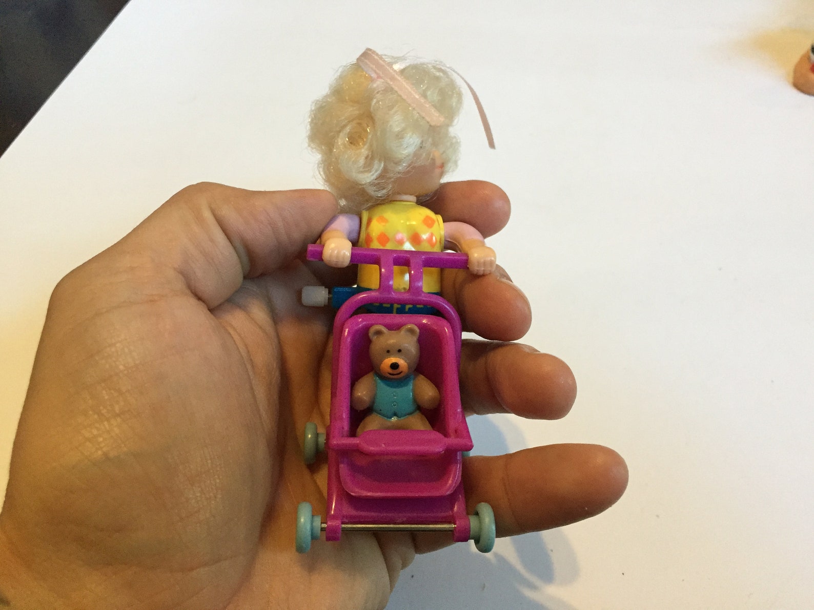 Vintage 1990 Meritus Industries Wind up Doll With Stroller - Vintage 90 ...