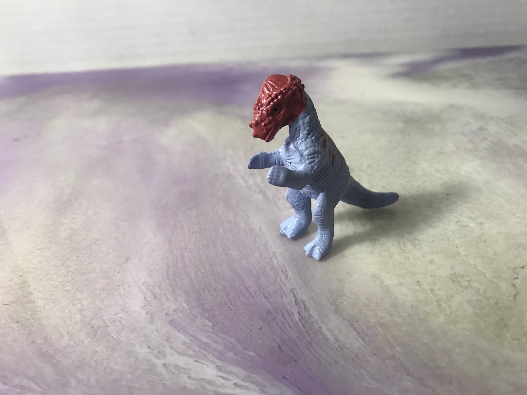 Vintage Dinosaur Toy Colourful Rubber Mini Dinosaur ...
