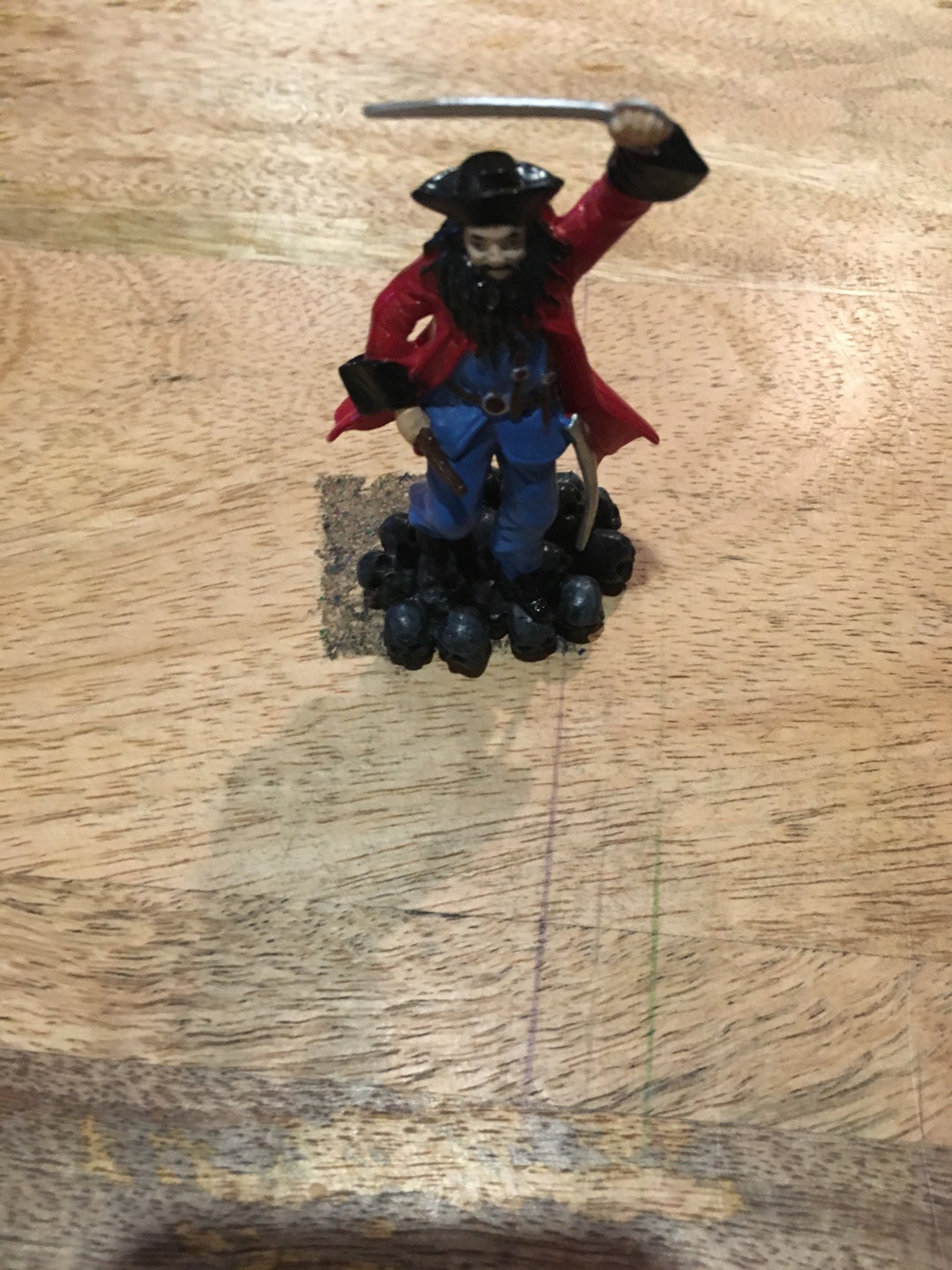 Vintage PVC Cake Topper Figure - Blackbeard Themed - Vintage Cool ...