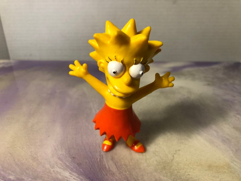 Vintage Simpsons Bendable Lisa Simpson Figurine PVC Figure - Etsy
