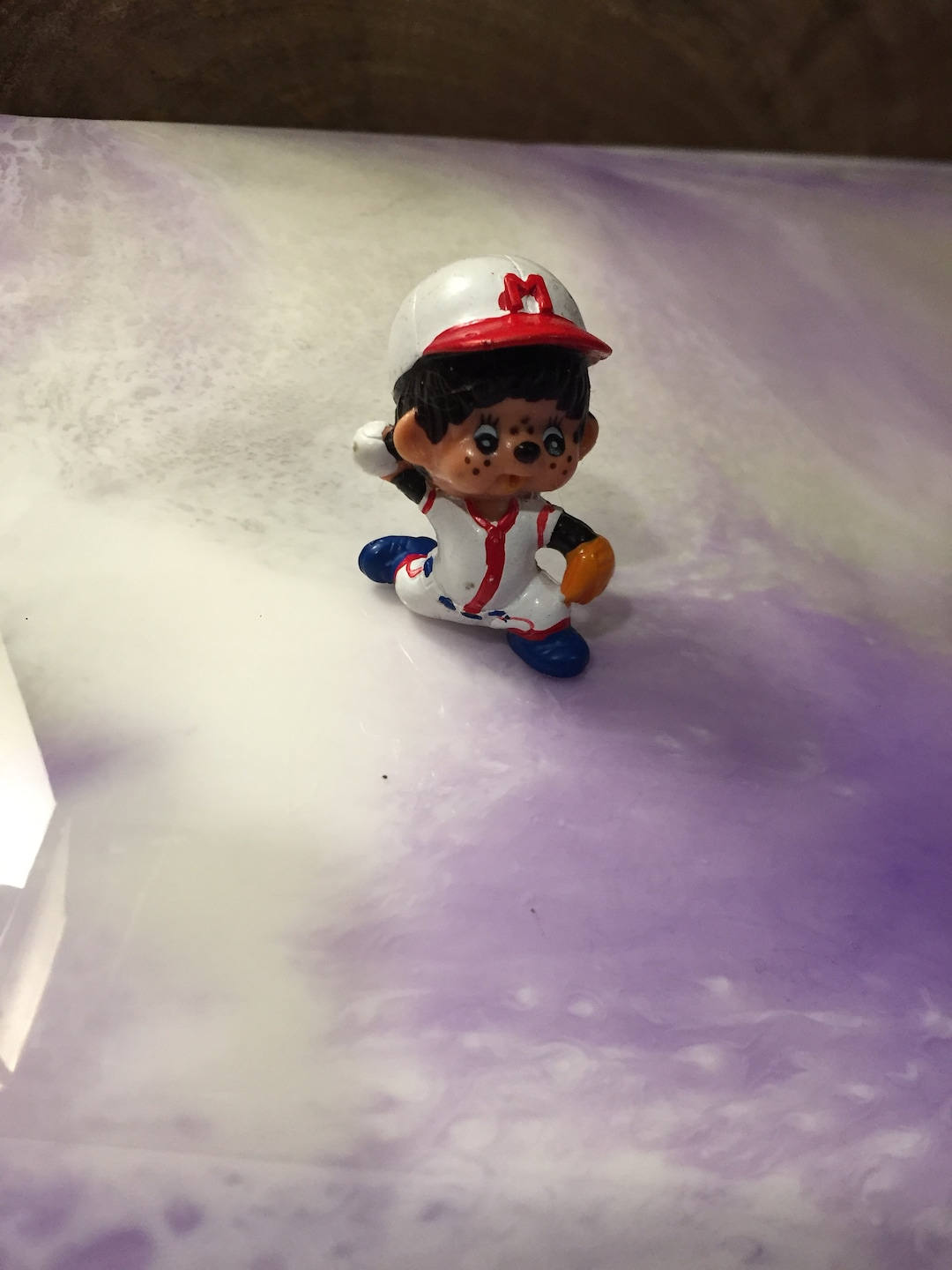 Vintage Sekiguchi Monchhichi Monchichi PVC Figure Boy Monkey Baseball ...