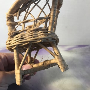 Vintage 90's Barbie Doll Styled Wicker Chair Barbie Playhouse Accessory ...