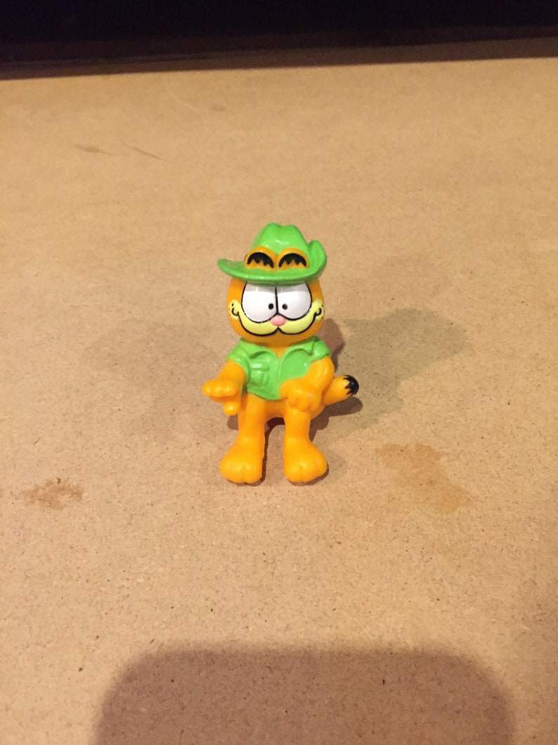 Vintage 1980's Garfield PVC Figure Safari Garfield | Etsy