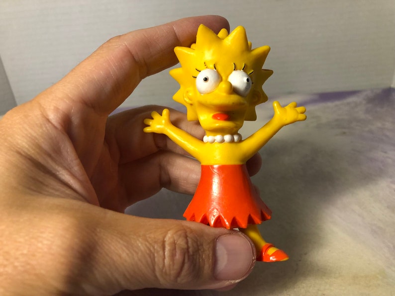 Vintage Simpsons Bendable Lisa Simpson Figurine PVC Figure - Etsy