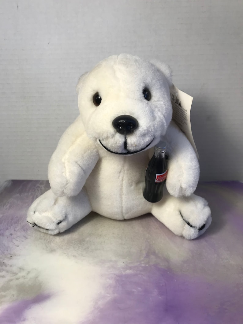 Vintage Coca Cola Polar Bear Plush Stuffed Animal COKE - Etsy