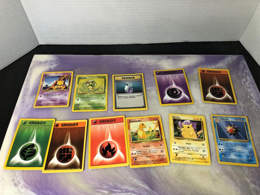 Vintage Pokemon Trading Card Game Base Set Unlimited Lot |pokemon WOTC ...