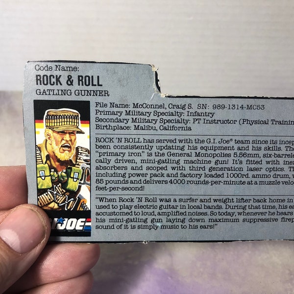 Gi Joe Cardback - Etsy