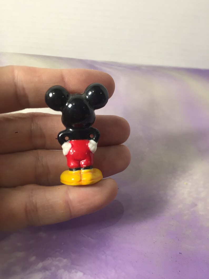 Vintage Disney Mickey Mouse Mini Figurine Ceramic Statue | Etsy
