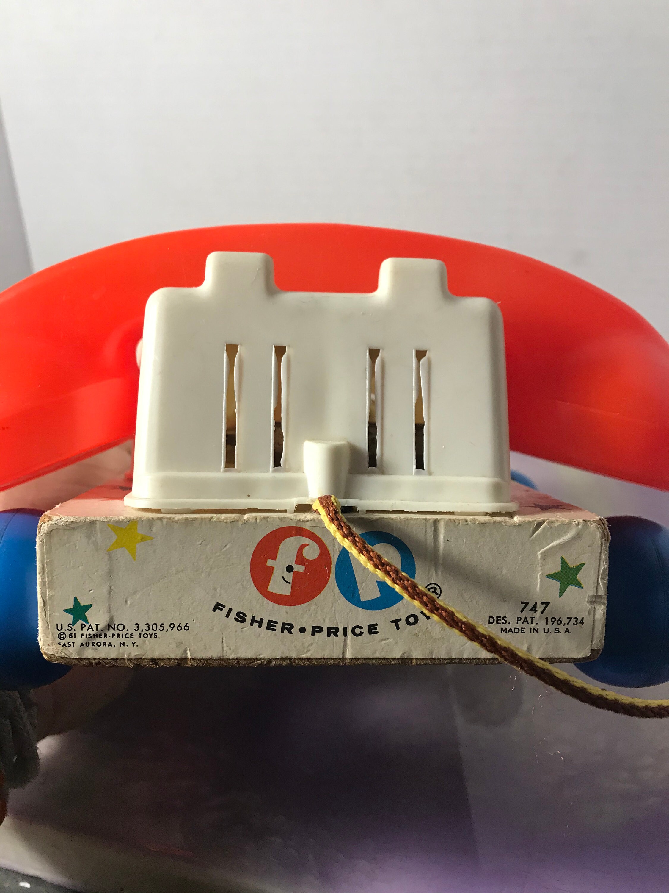 Vintage 1961 Fisher Price Chatter Phone 747 Telephone Pull - Etsy