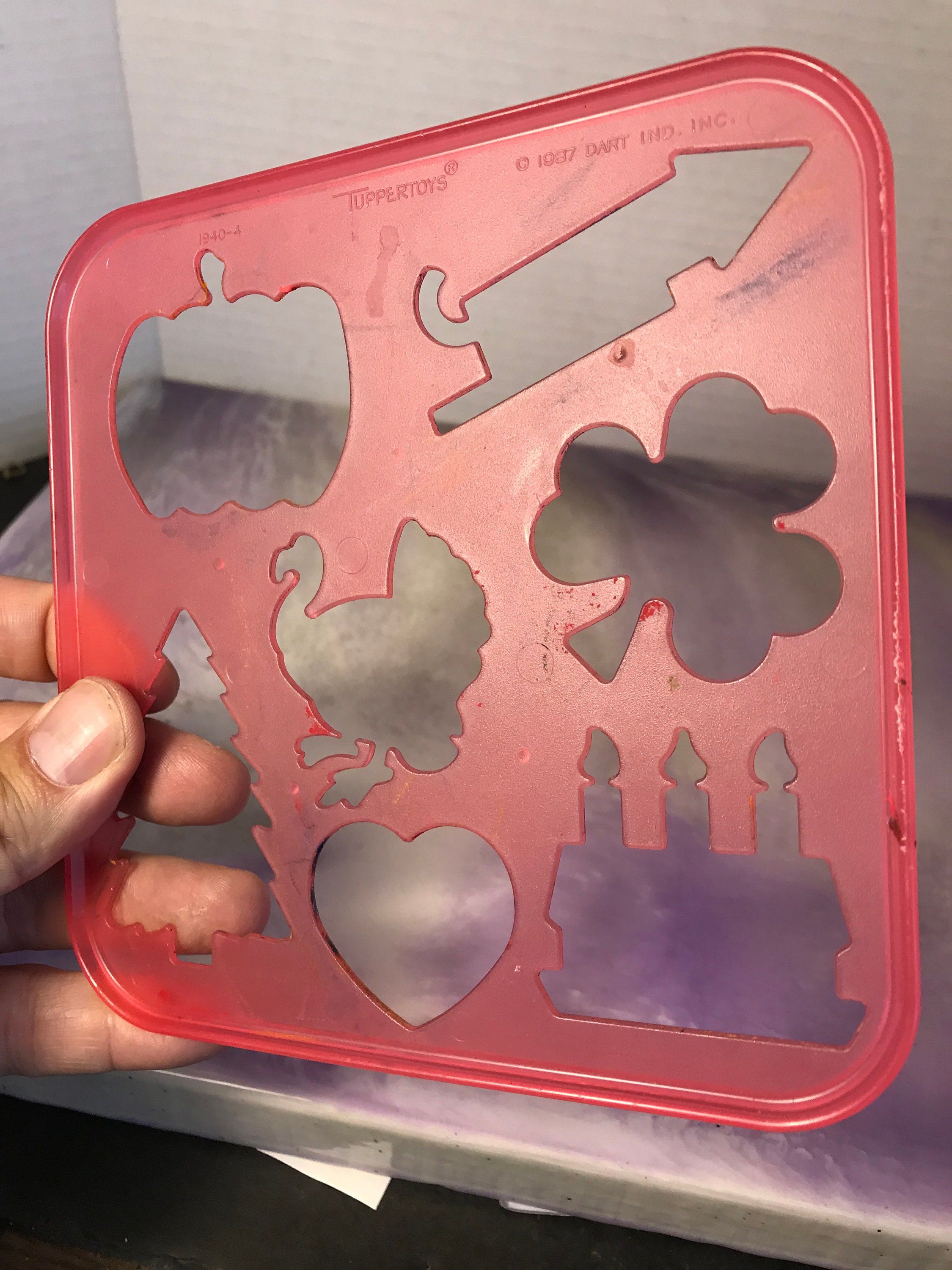 Vintage Tupperware Toys Stencil Holiday Themed Rare | Etsy