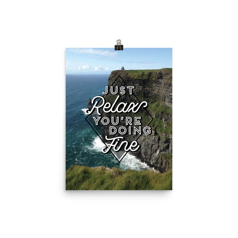 Phish Lyric Poster Just Relax You're Doing Fine - Etsy