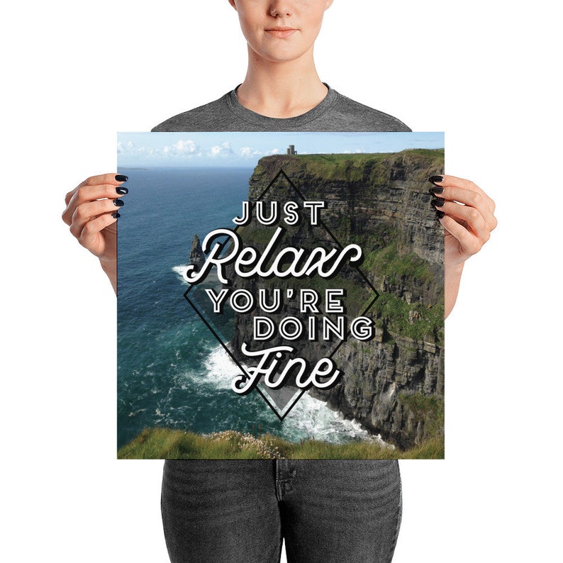 Phish Lyric Poster Just Relax You're Doing Fine - Etsy
