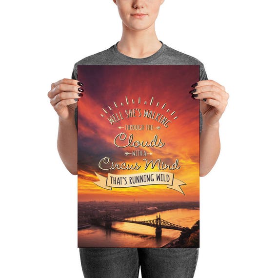 Jimi Hendrix Poster Little Wing Lyrics well | Etsy