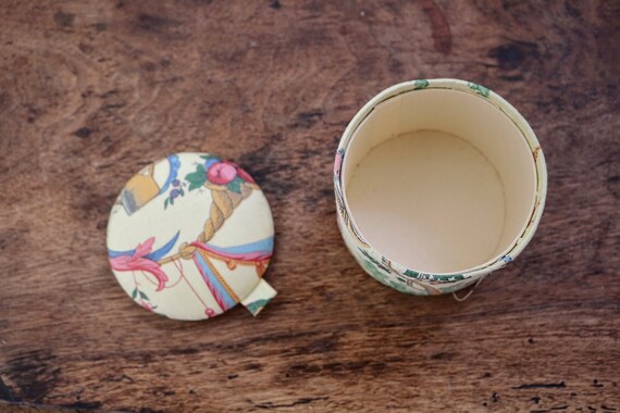 Vintage paper box gift box boudoir paper box textile … - Gem