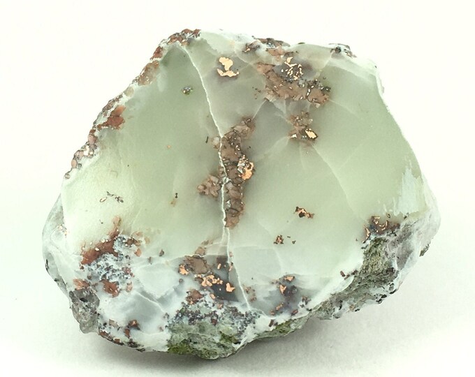 Datolite Nodule sliced With Copper, Keweenaw Peninsula, Michigan - Etsy