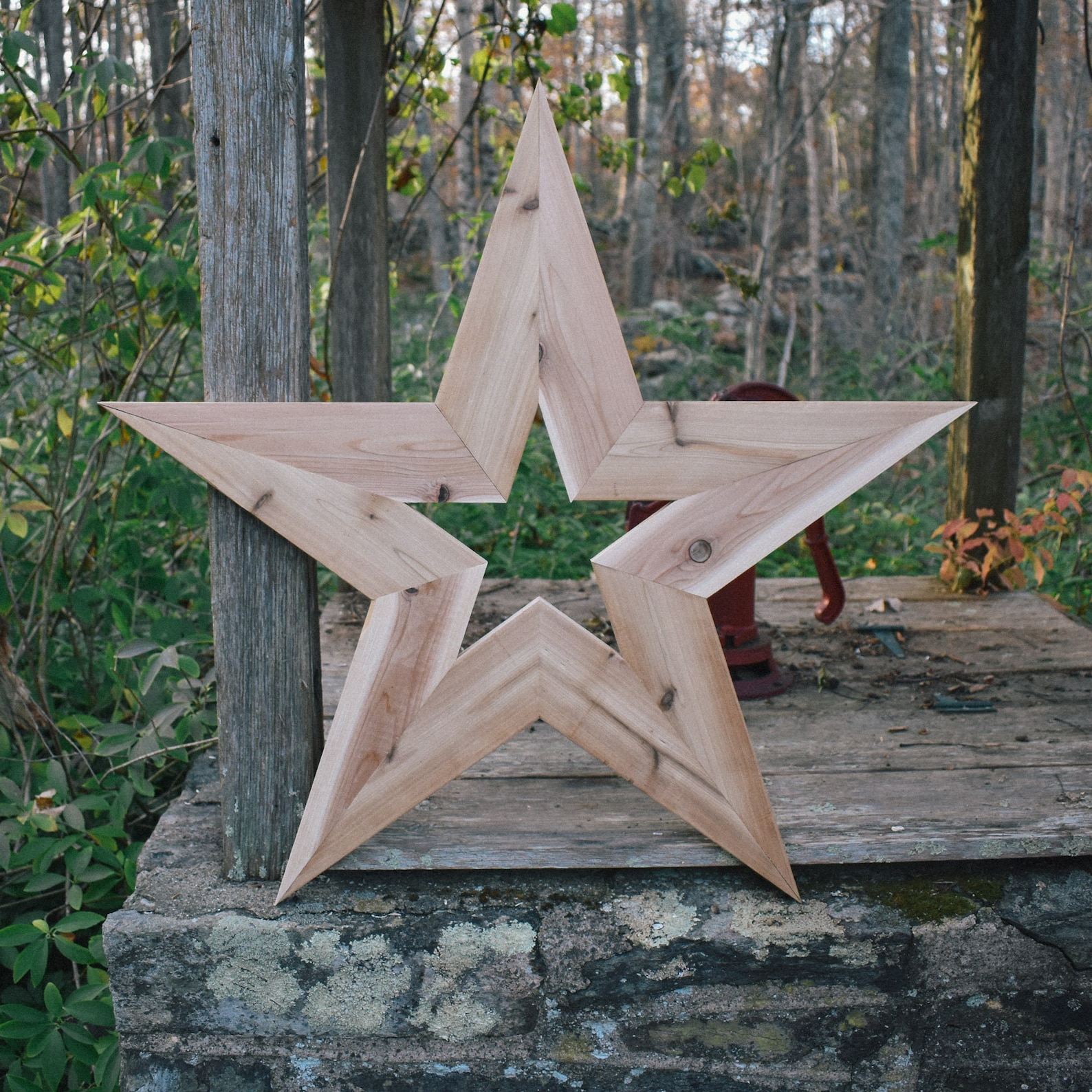 Wooden Star ~ Hand-crafted ~ Rustic ~ 30' Tall - Etsy