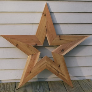 Wooden Star ~ Hand-crafted ~ Rustic ~ 30' Tall - Etsy