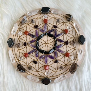 20cm Grounding and Earth Healing Complete Set of Crystal Grid - Etsy