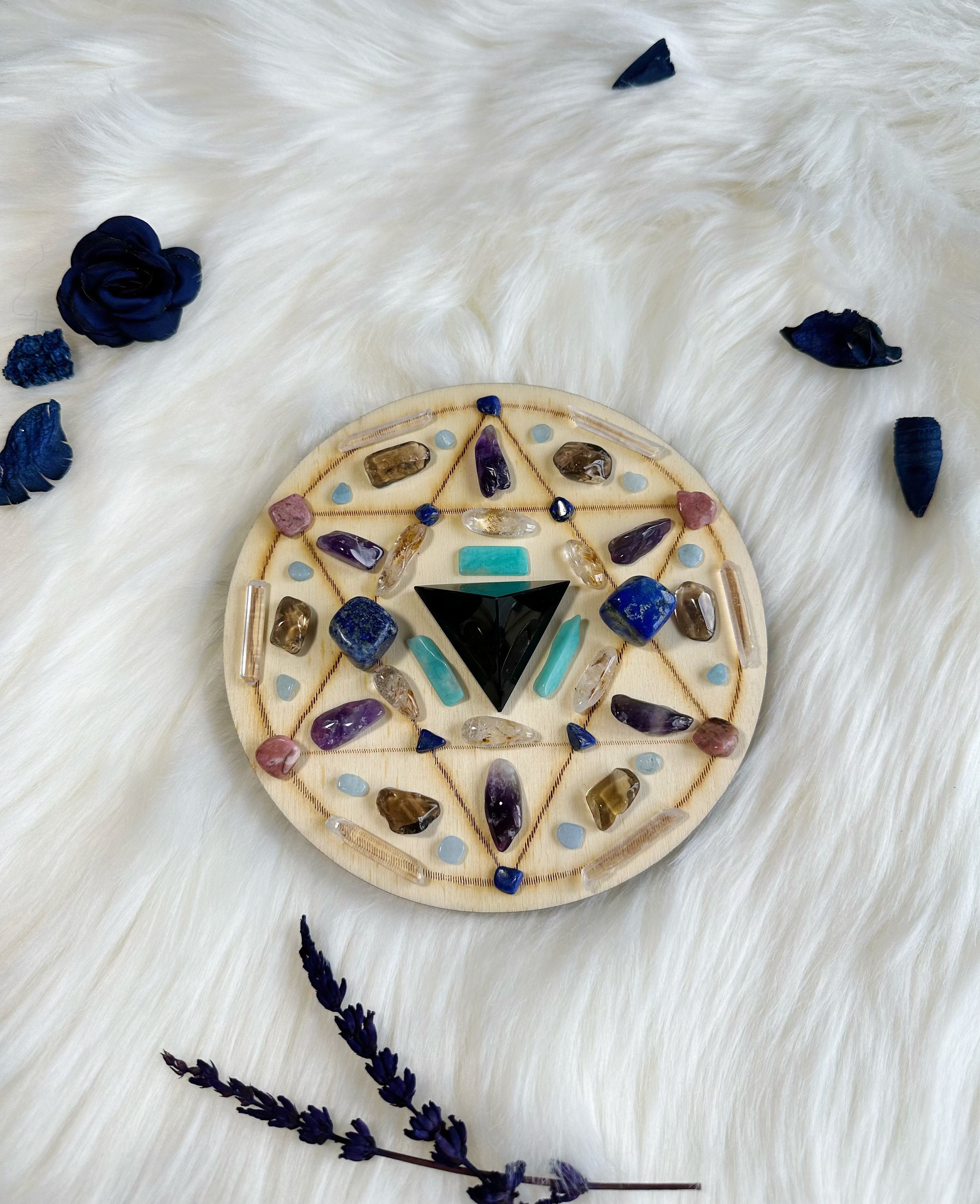 15cm Overcome Obstacles Complete Set of Crystal Grid - Etsy