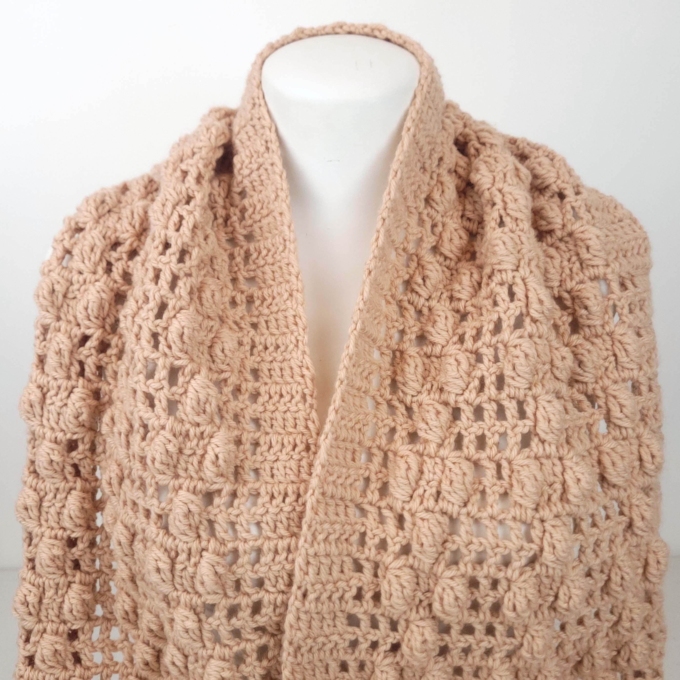 Cottage Rose Scarf [PDF PATTERN] - Crochet Scarf - Quick and Easy ...