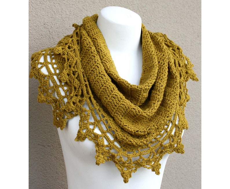 Olive Leaf Shawl PATTERN ONLY - Etsy